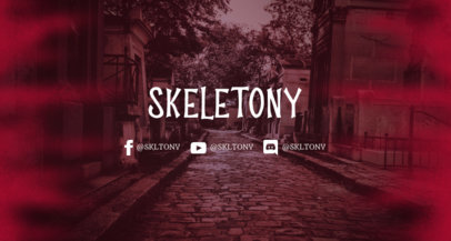 Placeit - Twitch Banner Template for Gamers Featuring a Horror Theme