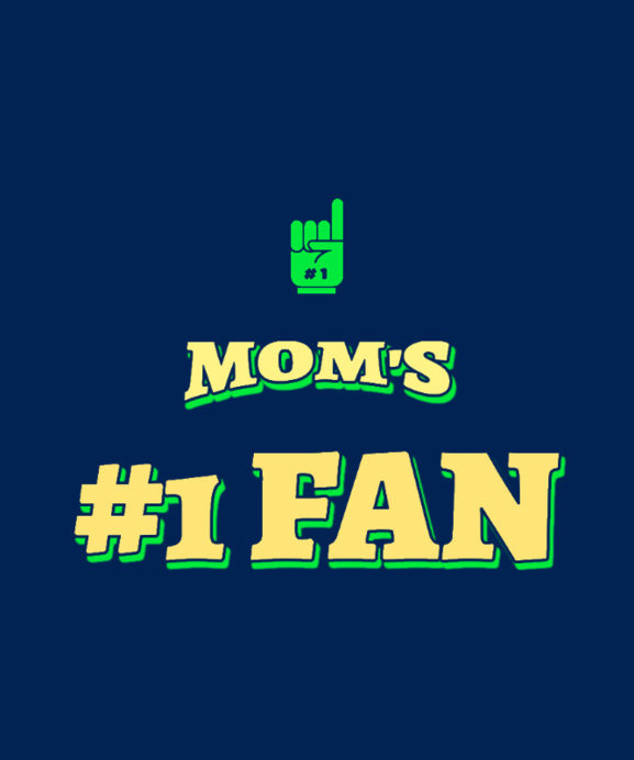 Placeit - T-Shirt Design Template for Mom's Biggest Fans