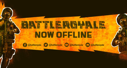 Placeit - Twitch Banner Maker Featuring Military Shooter Graphics