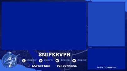 Placeit - Twitch Overlay Template Featuring PUBG-Inspired Characters