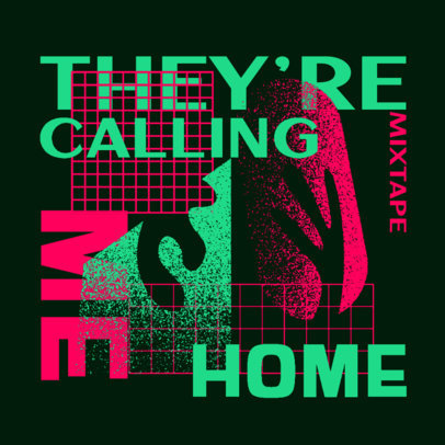 Placeit - Mixtape Cover Maker Featuring Grunge Textures