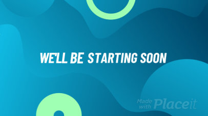 Placeit - Twitch Starting Soon Screen Video Creator with Wavy Graphics