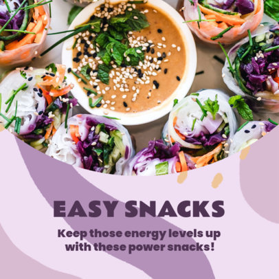 Placeit - Instagram Story Design Template Featuring Healthy Snacks