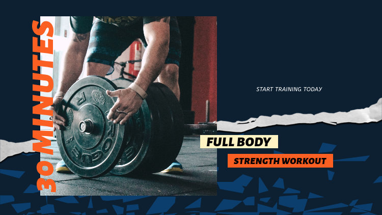 Placeit - YouTube Thumbnail Design Maker with a Strength Workout Routine